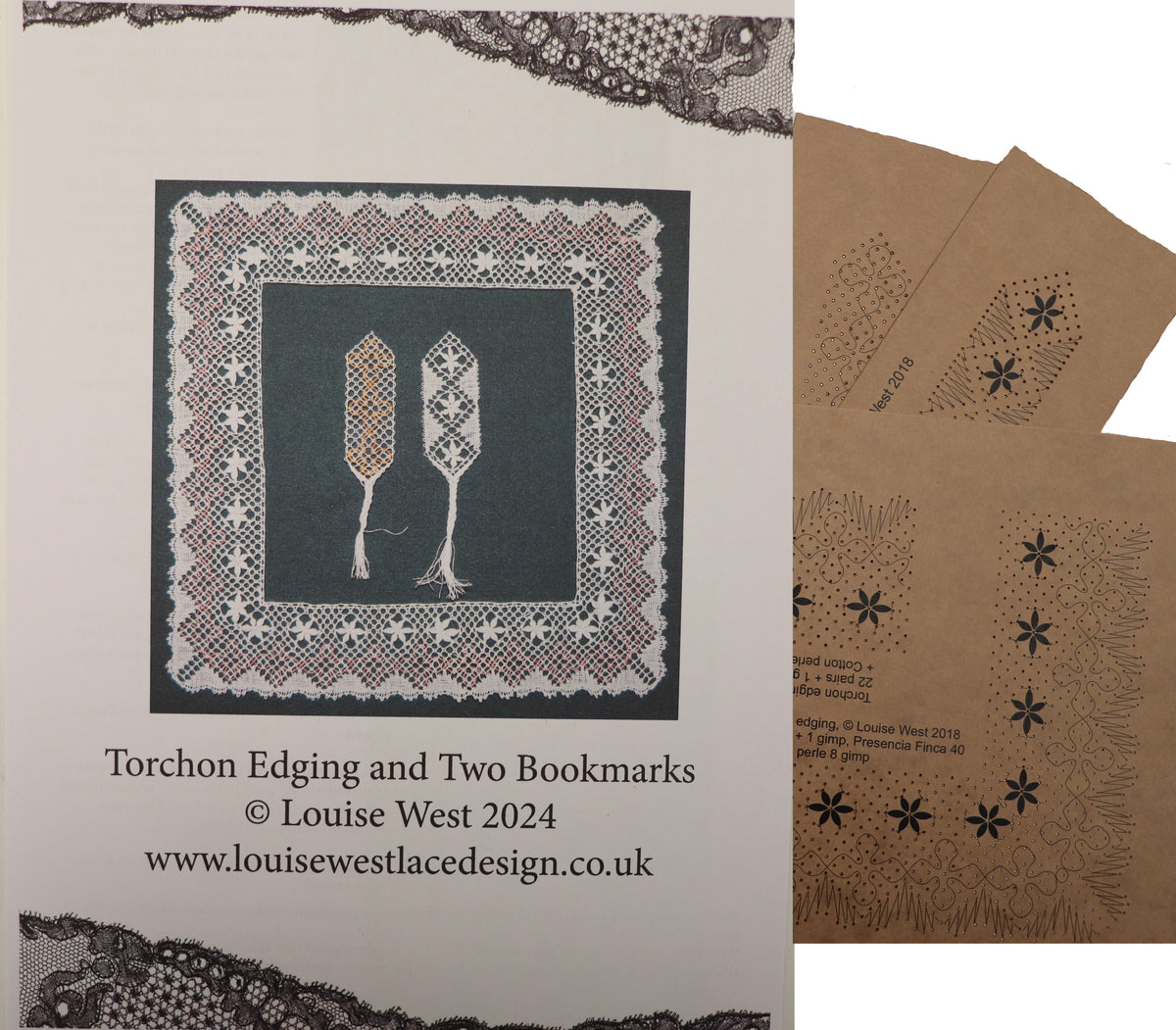 RTW Torchon edging and two bookmark pattern – Louise West Lace Design